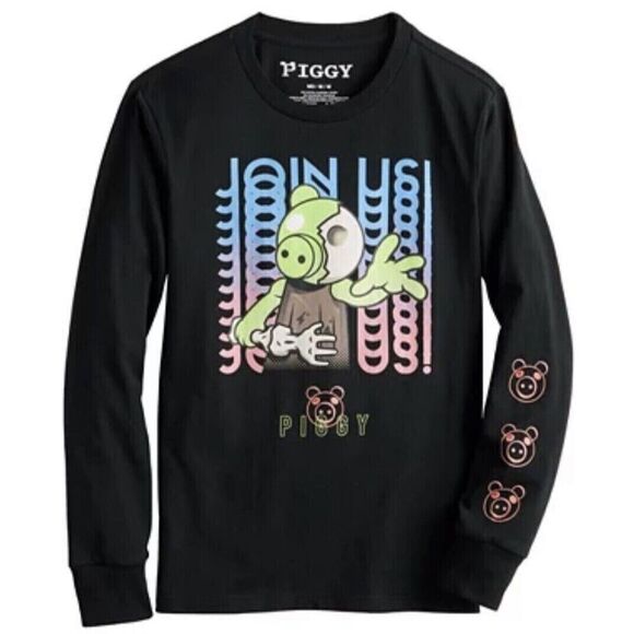 Shirts & Tops | New Piggy Join Us Phatmojo Video Game Long Sleeved ...